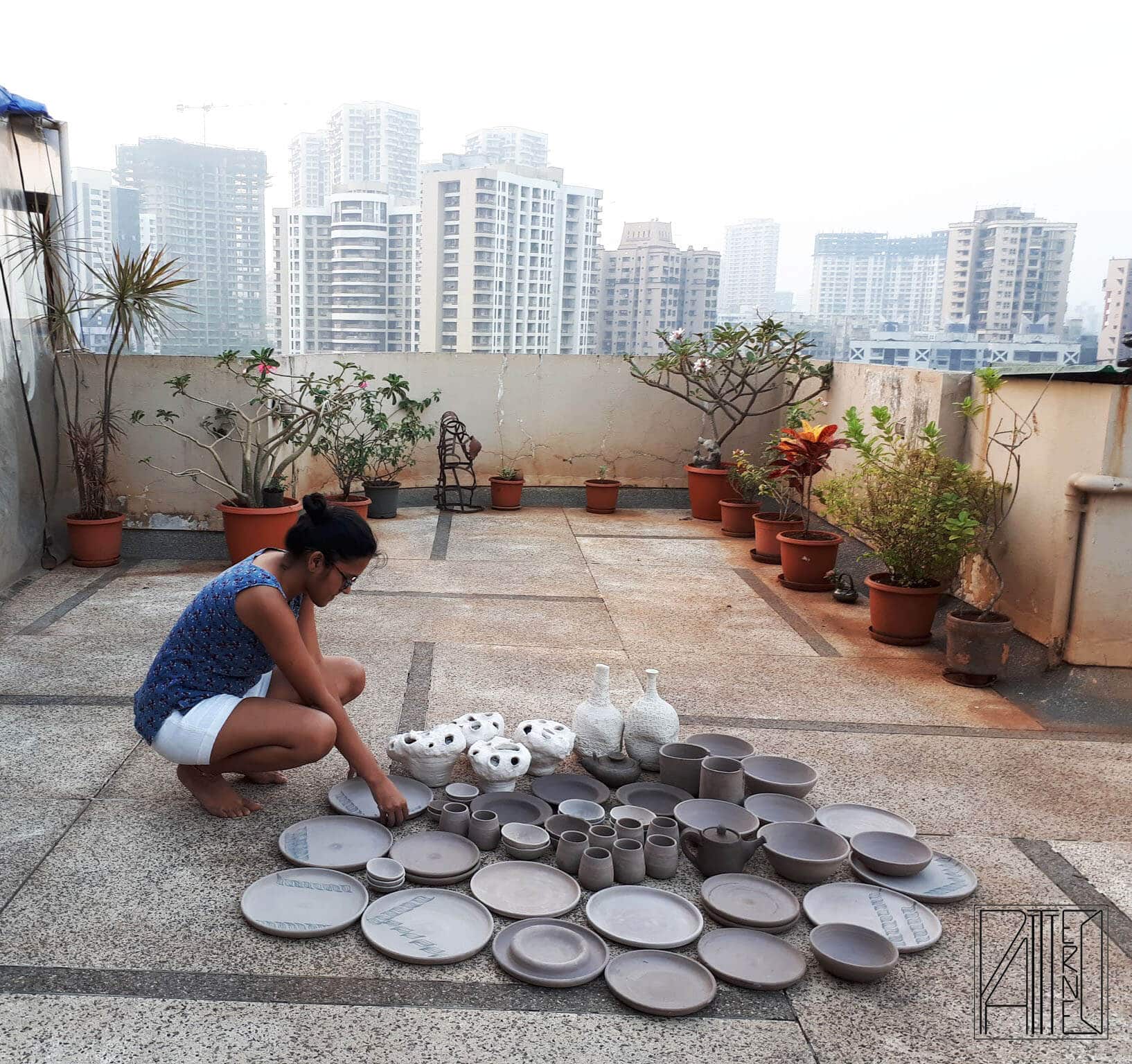 Indian Hand crafted plates from Pattterned Studio Mumbai